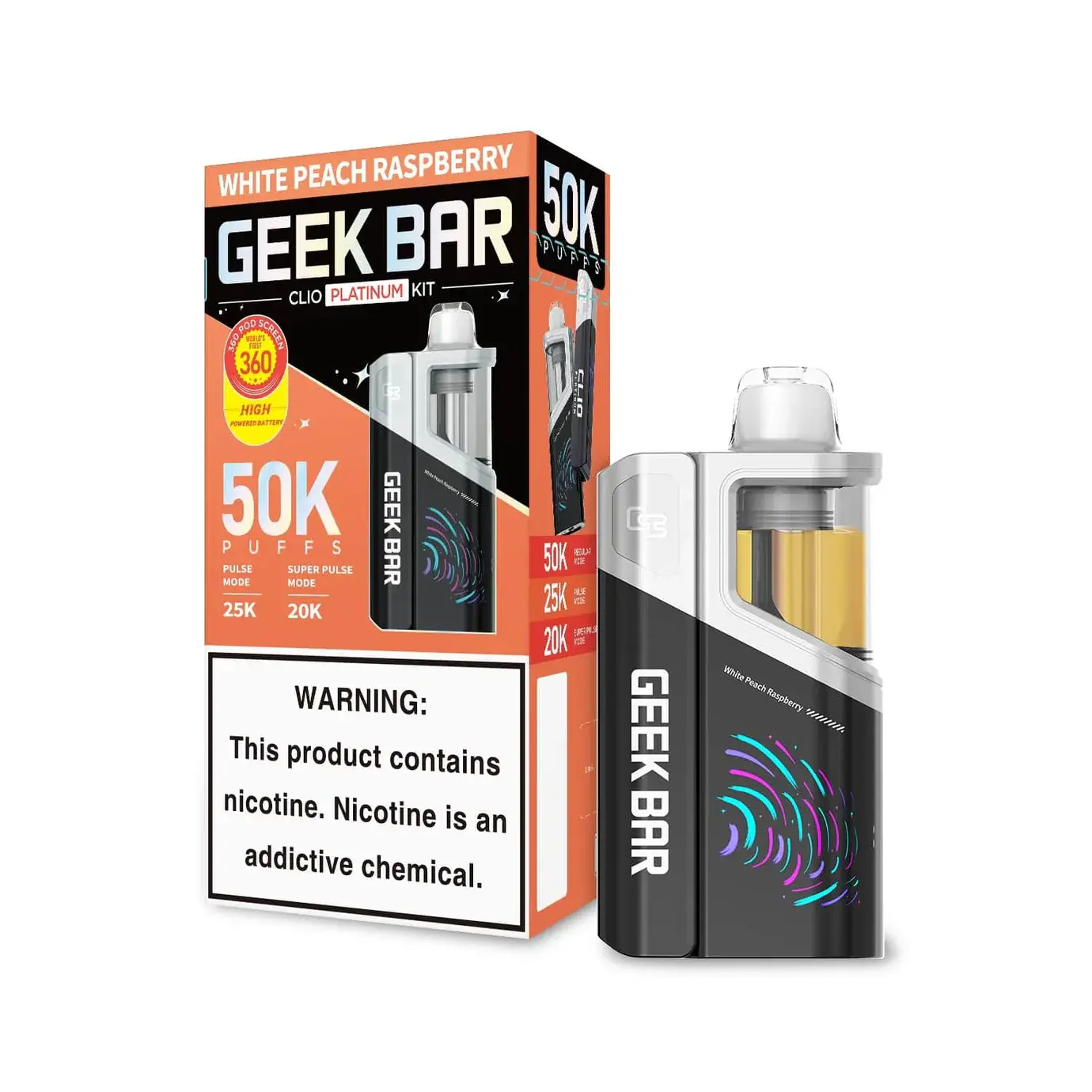 Geek Bar Clio Platinum 50K Review — Modular Pod System | VapesOnlineShop
