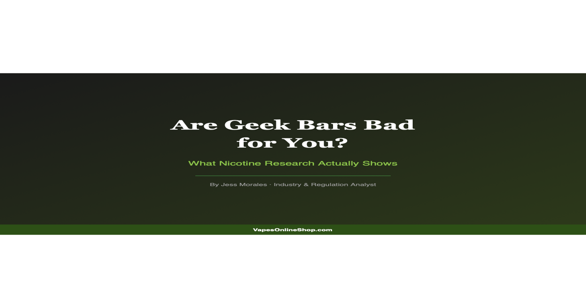 Are Geek Bars Bad For You? Health Risks Explained | VapesOnlineShop